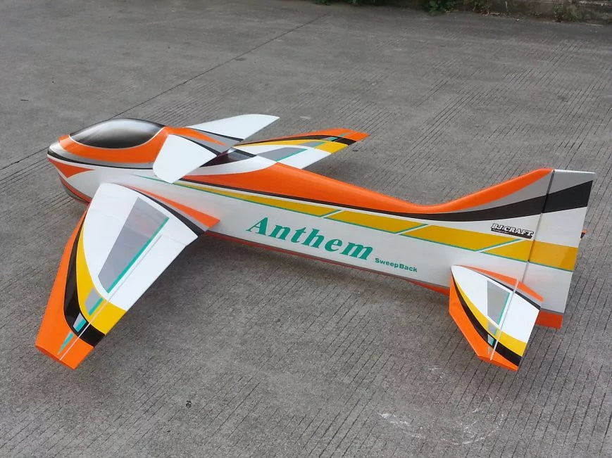 BJ Craft Anthem 2 meter F3A ARF with Swept wing (Orange scheme) – Gator RC