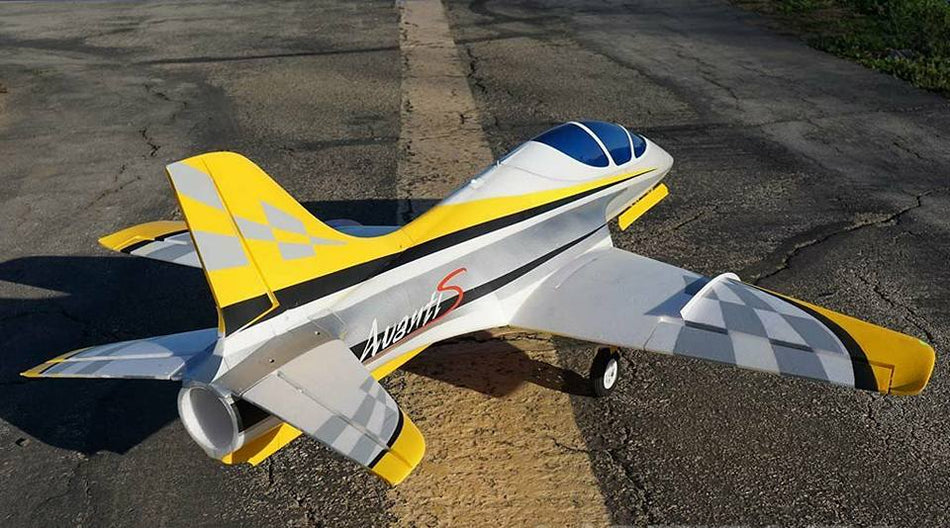 SebArt Mini Avanti S 90mm Jet 1,36m ARF (Yellow Silver) – Gator RC