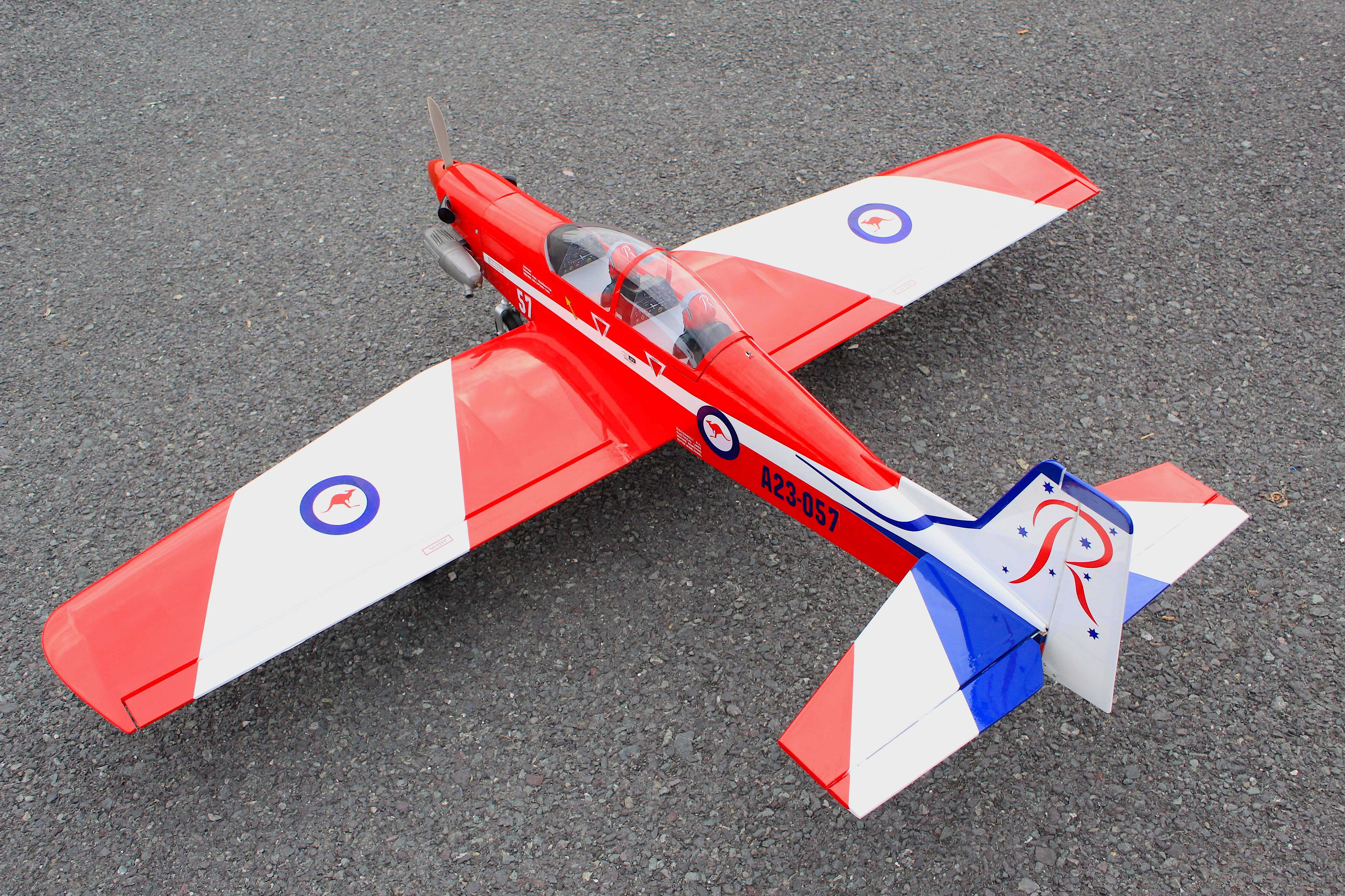 Pilatus PC-9, RAAF, Seagull Models 60.6 wingspan 10 to 15CC – Gator RC