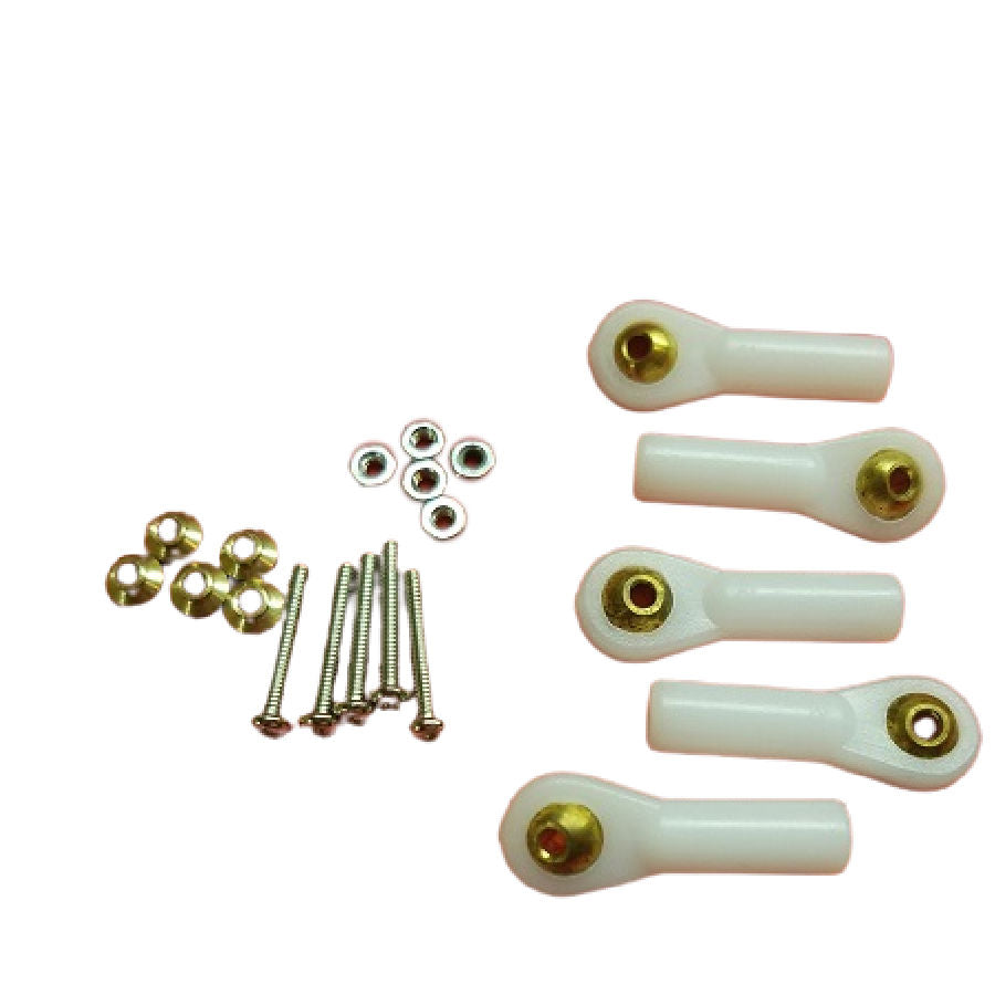 Gator-RC 3mm Brass Ball Links 5 pack w/ hardware (White) – Gator RC