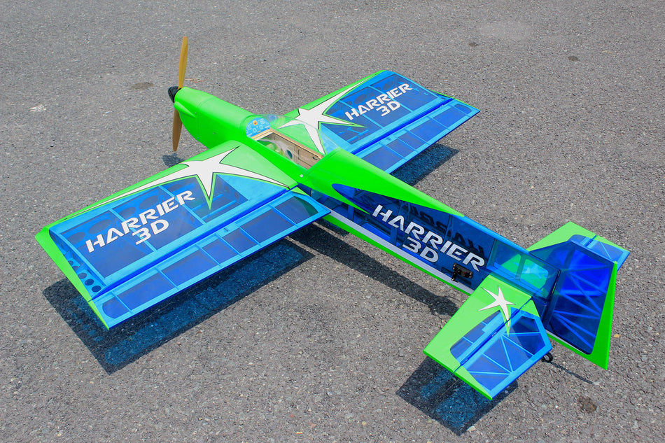 Seagull Model Harrier 3D, Blue/Green – Gator RC