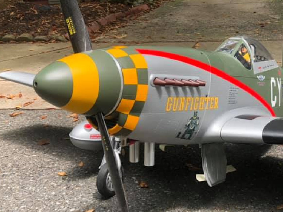TopRCModel P-51 Cowling (GunFighter Scheme) – Gator RC