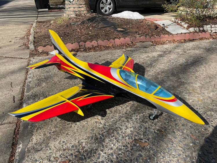 Mini Avanti Jet, Yellow/Black/Red (ARF), SebArt – Gator RC
