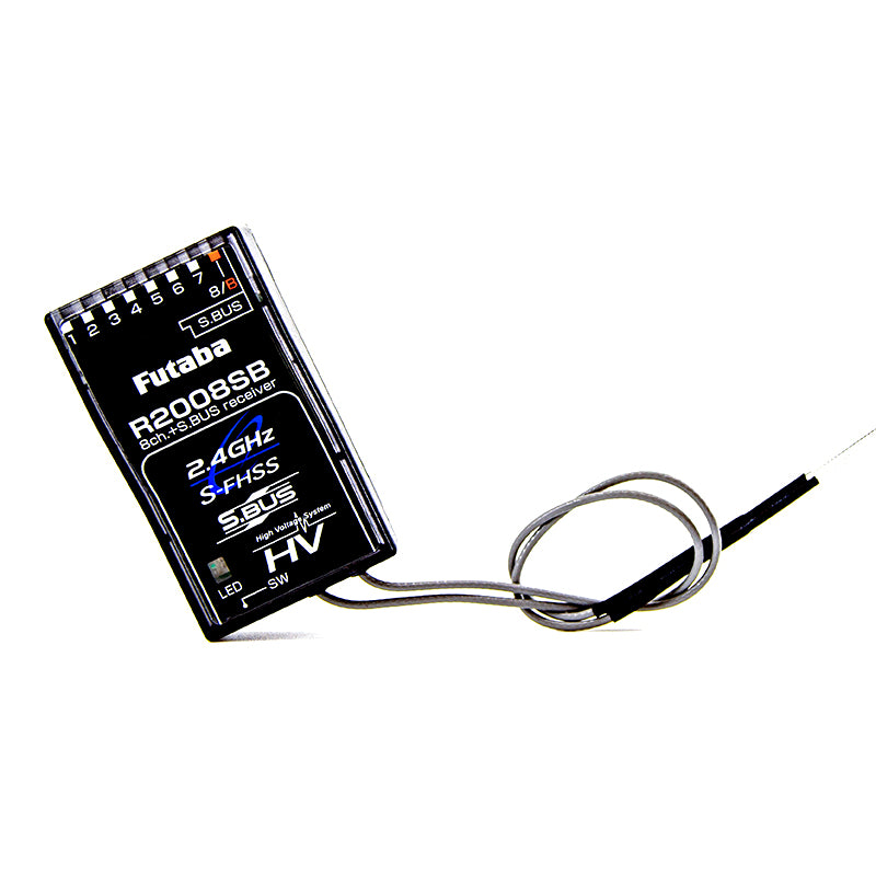 Futaba R2008SB– S-FHSS System 8-Channel + S.Bus Receiver – Gator RC